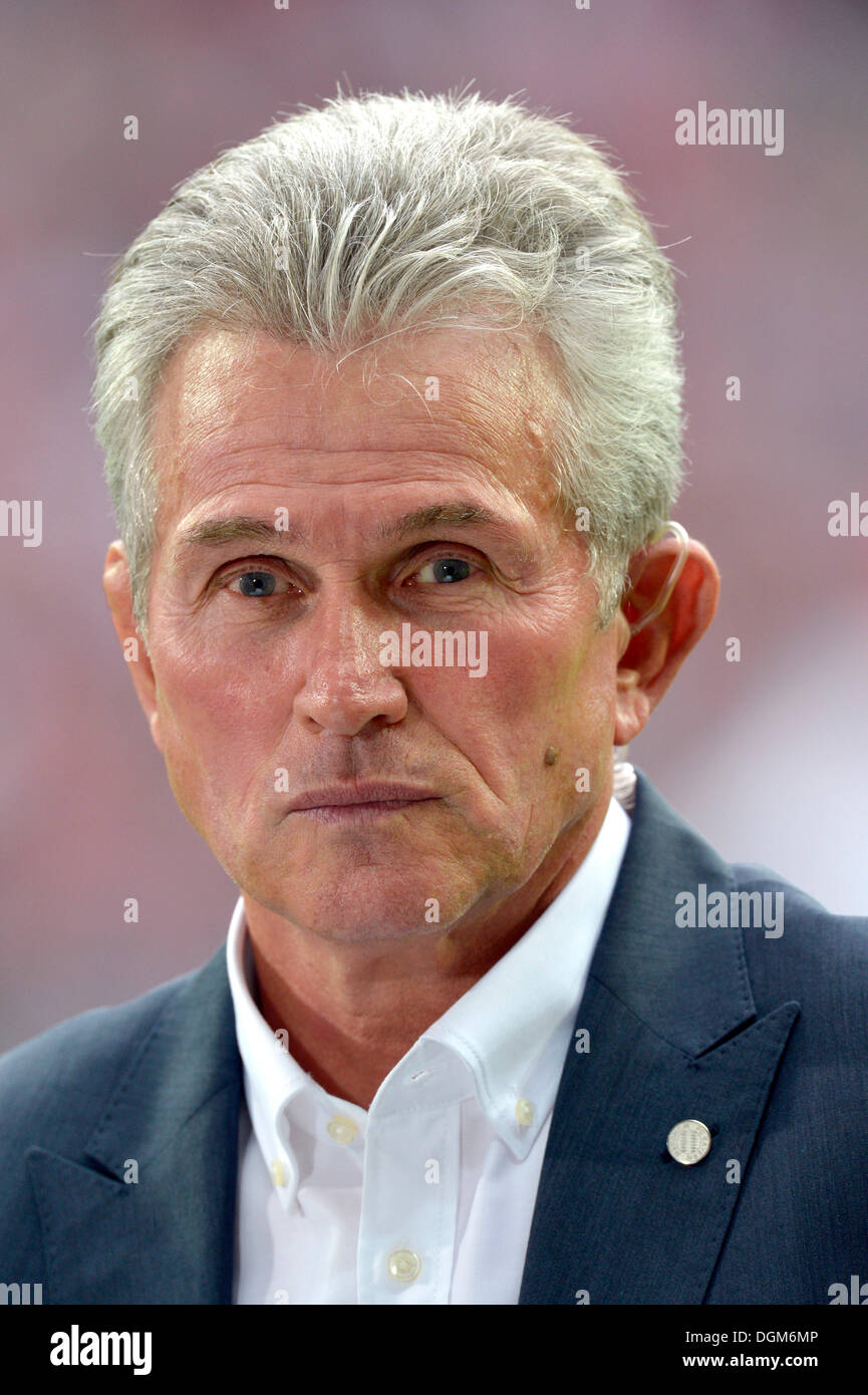 Jupp Heynckes, manager of FC Bayern Munich, portrait, Allianz Arena ...