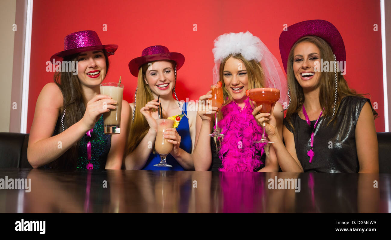 Funny woman drinking alcohol hi-res stock photography and images - Alamy