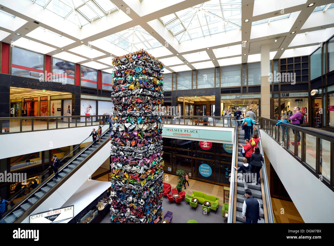 Interior, "The Q" shopping centre, Quartier 205, also called "Berlin ...