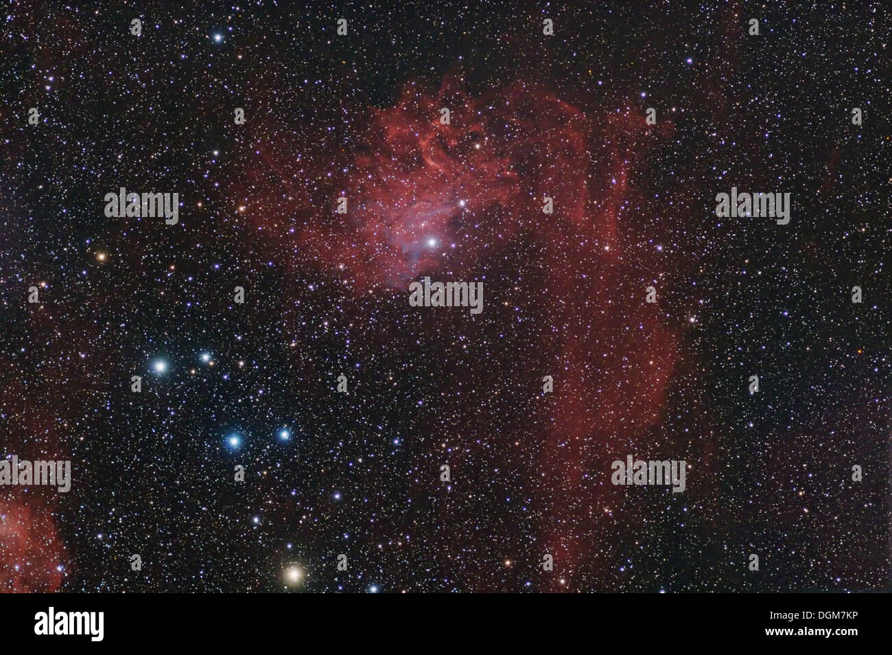 IC 405 Nebula Stock Photo - Alamy