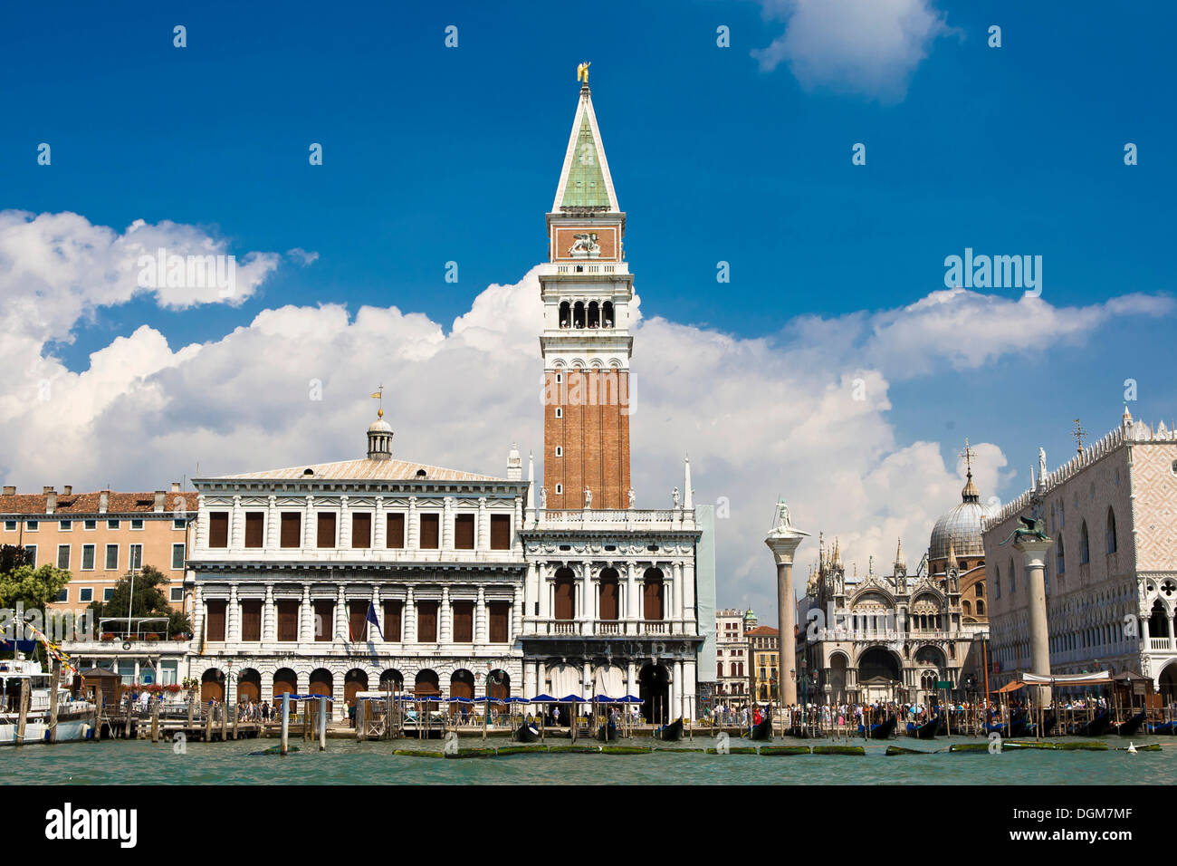 Campanile, bell tower, St Mark's Square, Venice, Italy, Europe Stock ...