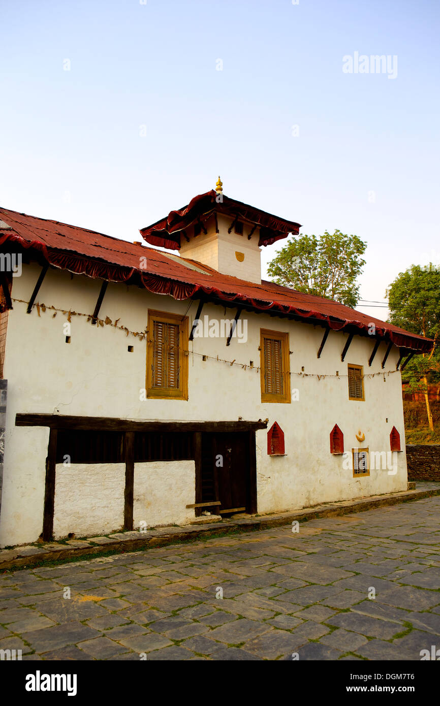 Khadga Devi Temple in the ancient Newari hill station (mountain village ...