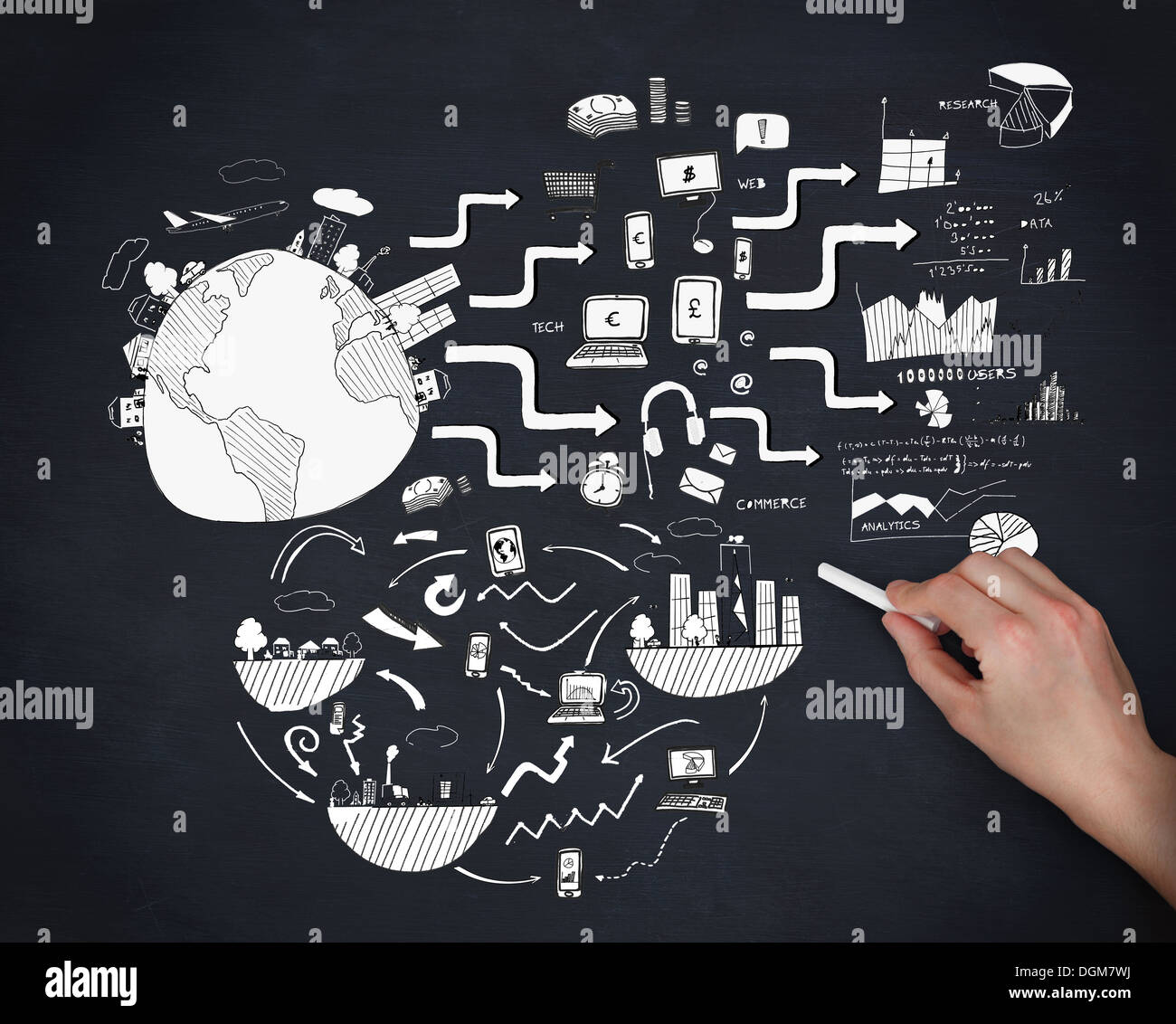 Black and white hand graphics hi-res stock photography and images - Alamy