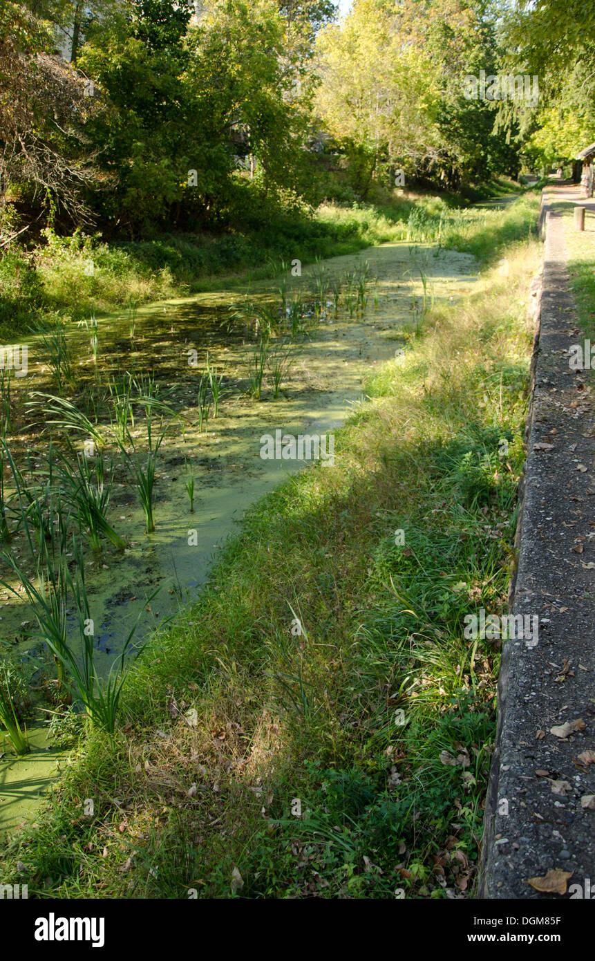 Delaware Canal Towpath at New Hope, Pennsylvania. United states Stock ...