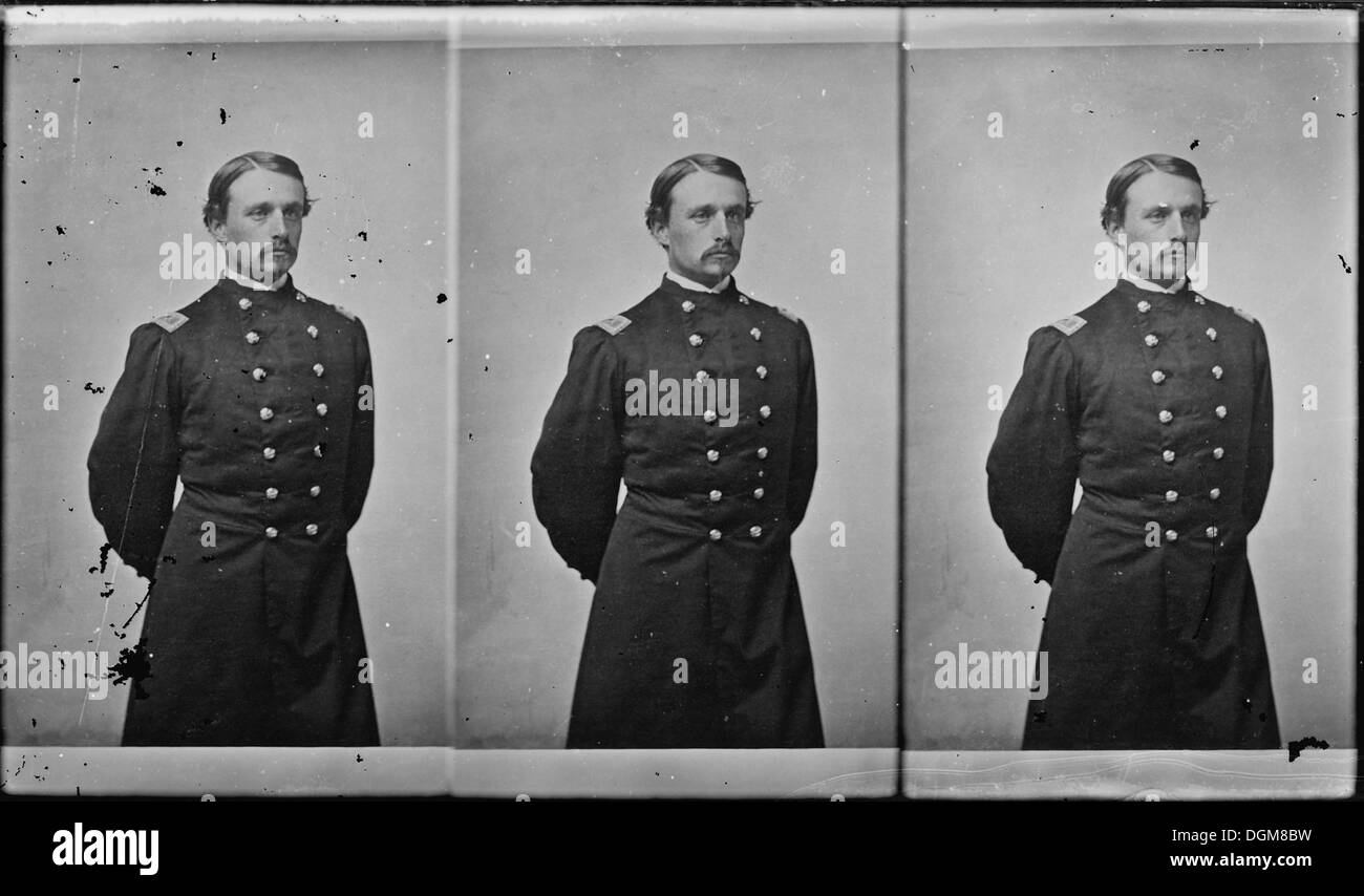 A Union officer during the American Civil War, depicted in a historical ...