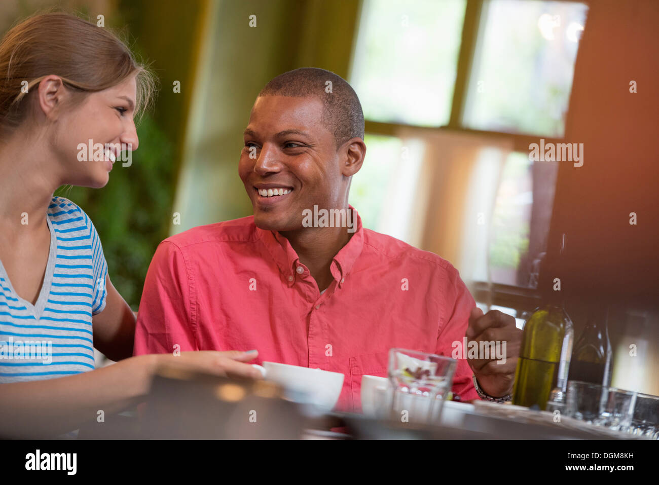 Smart young women seated together hi-res stock photography and images ...