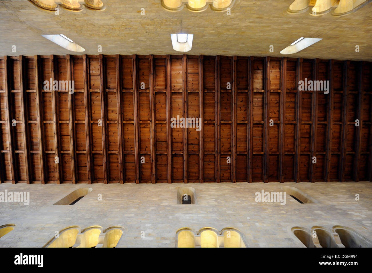 Wooden ceiling, St. George's Basilica, Prague Castle, Hradcany, Prague ...