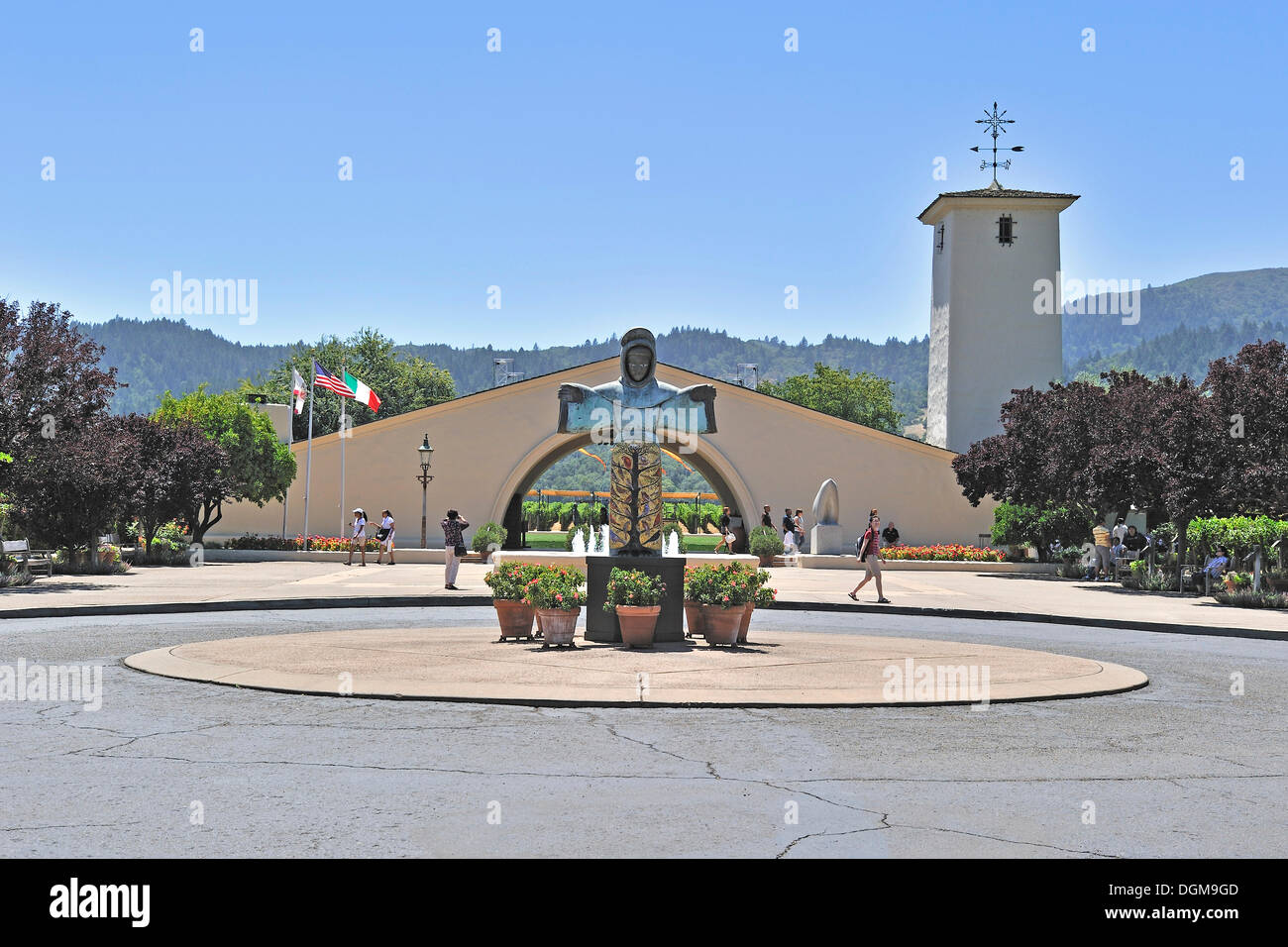 Entrance of the Robert Mondavi Winery, Napa Valley, California, USA ...