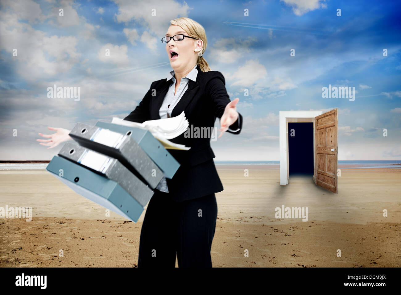 Woman dropping folders hi-res stock photography and images - Alamy Woman dropping folders hi-res stock photography and images - Alamy