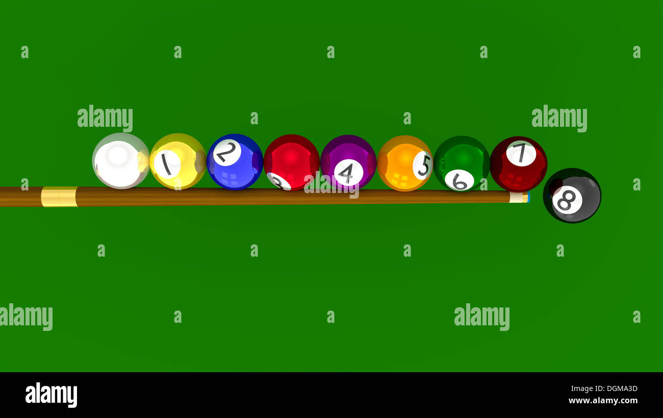 Eight ball shot red hi-res stock photography and images - Alamy