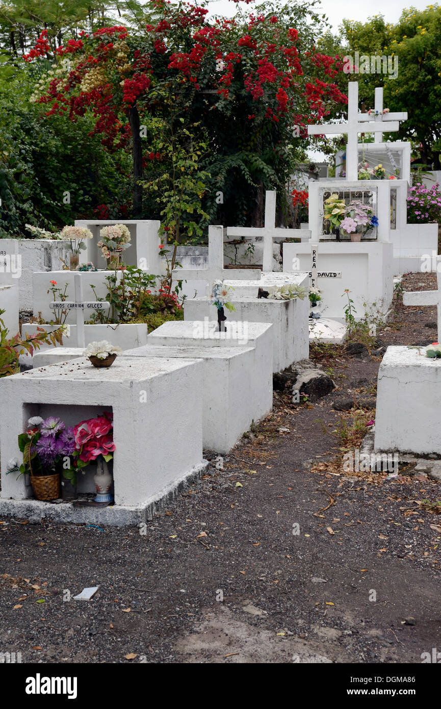 Typical country cemetery, Santa Cruz Island, Galapagos, UNESCO World ...