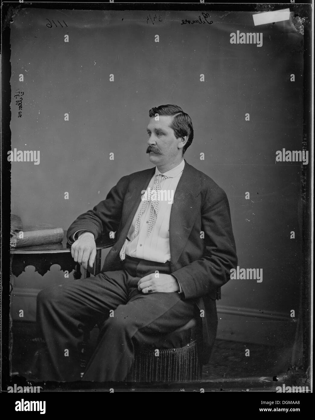 A portrait of Major Harry Gilmore, a Confederate States Army officer ...