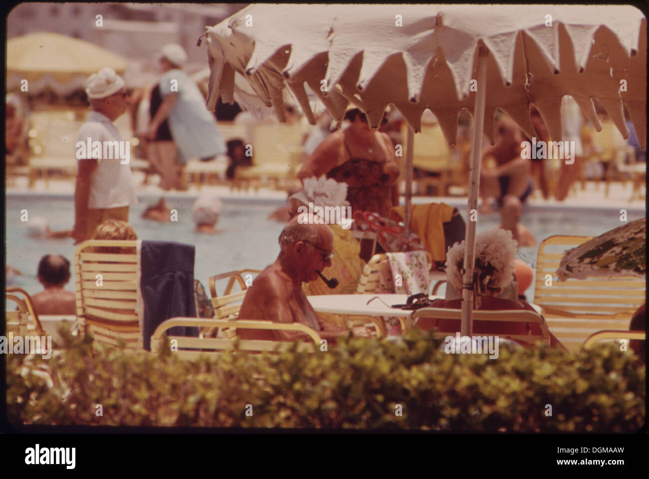 At Century Village, a new retirement community, residents relax by the ...
