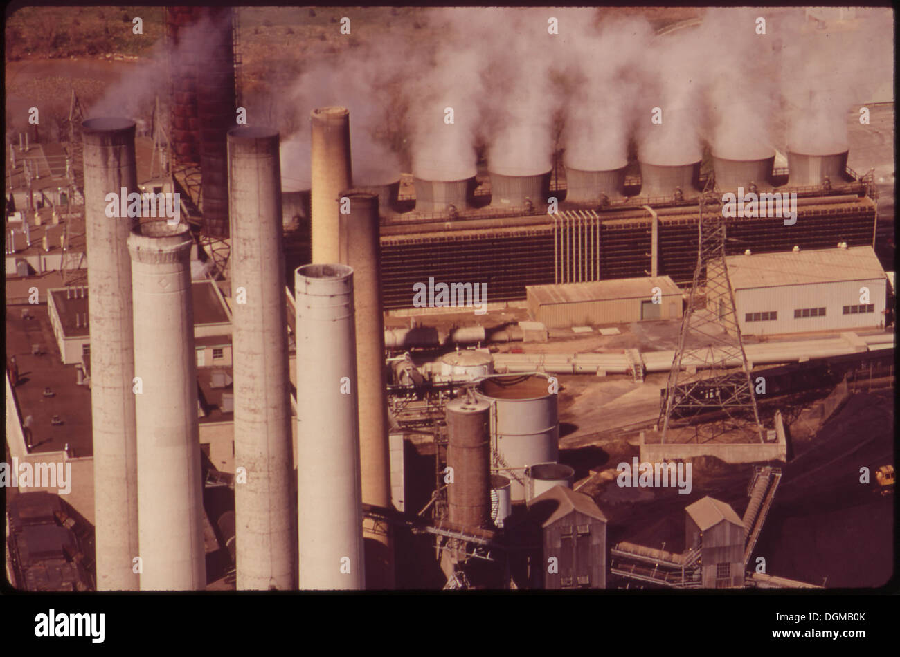 The Pepco power plant located along the Anacostia River, serving as a ...