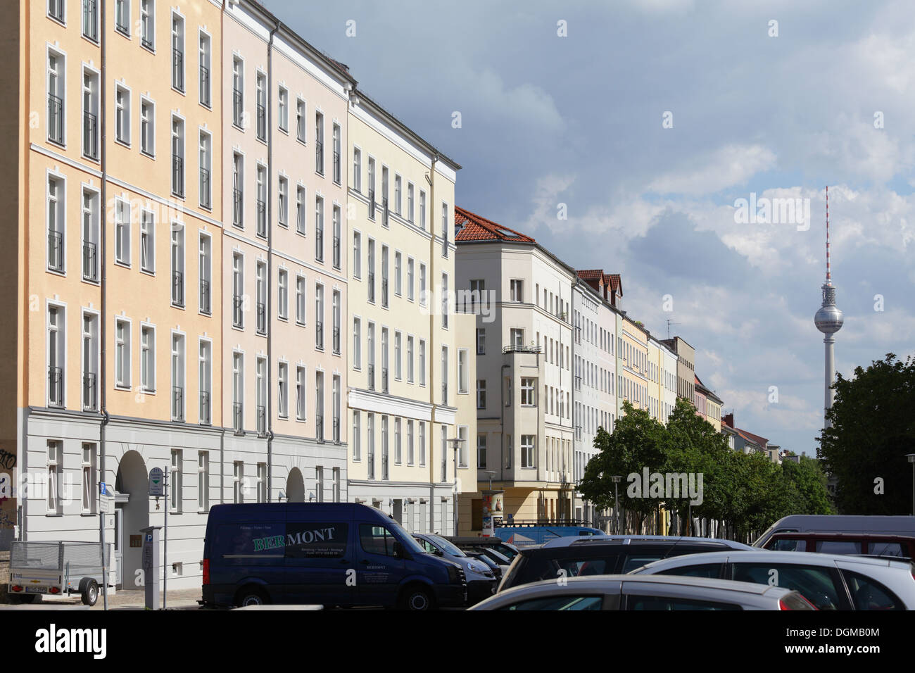 Berlin, Germany, renovated old buildings in Berlin-Mitte and the ...