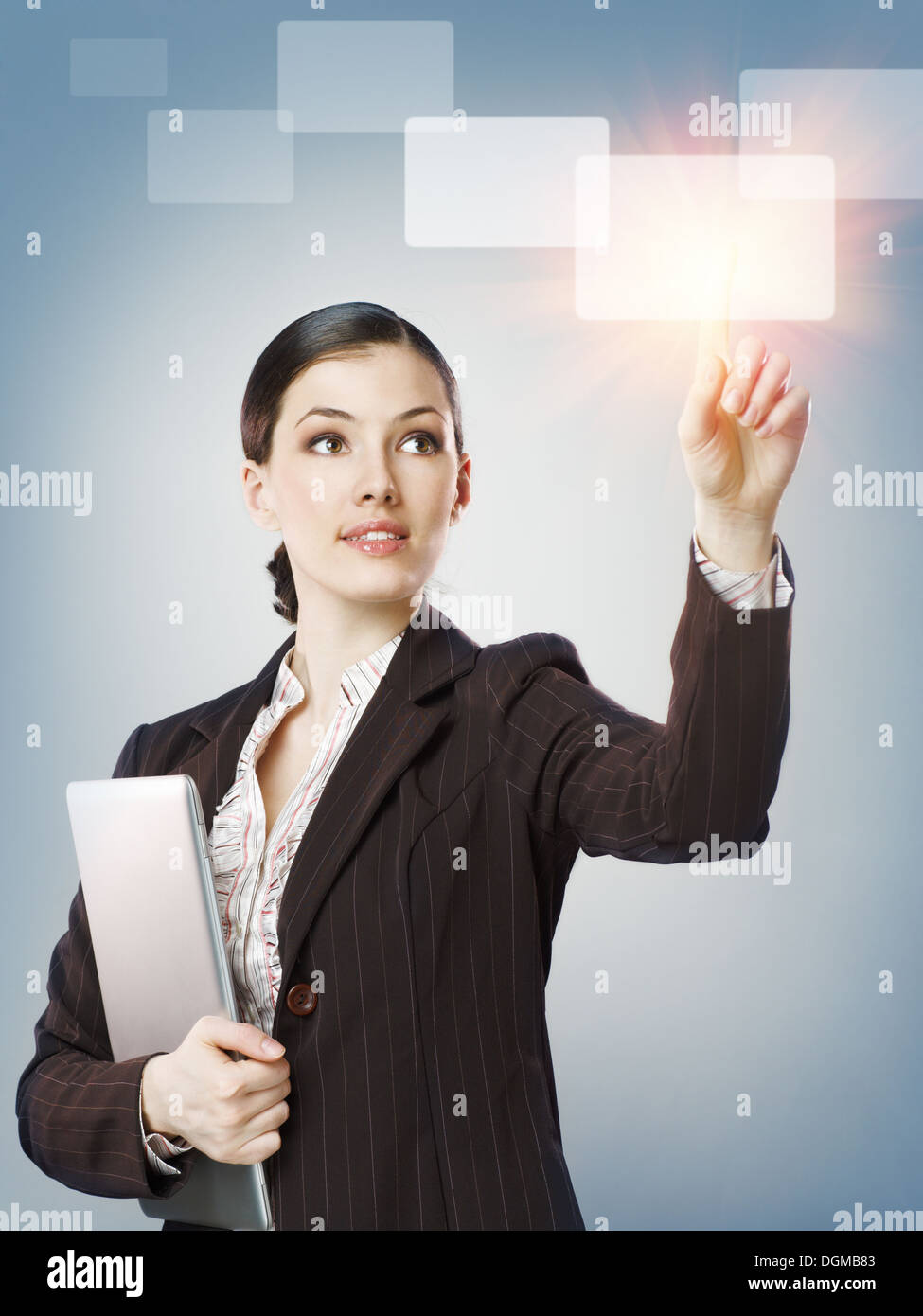 successful person making use of innovative technologies Stock Photo - Alamy