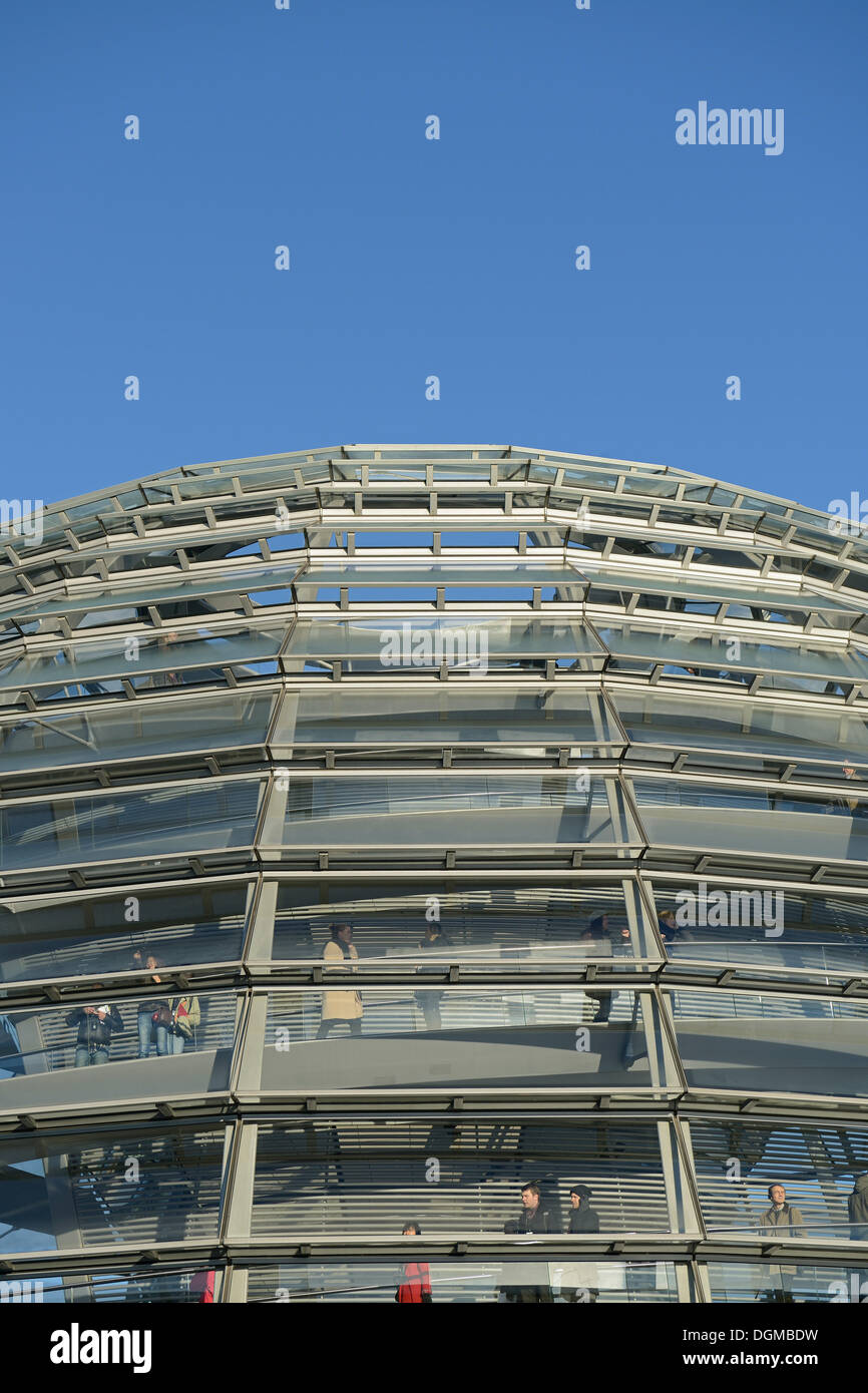Dome of the Reichstag building, detail, architect Sir Norman Foster ...