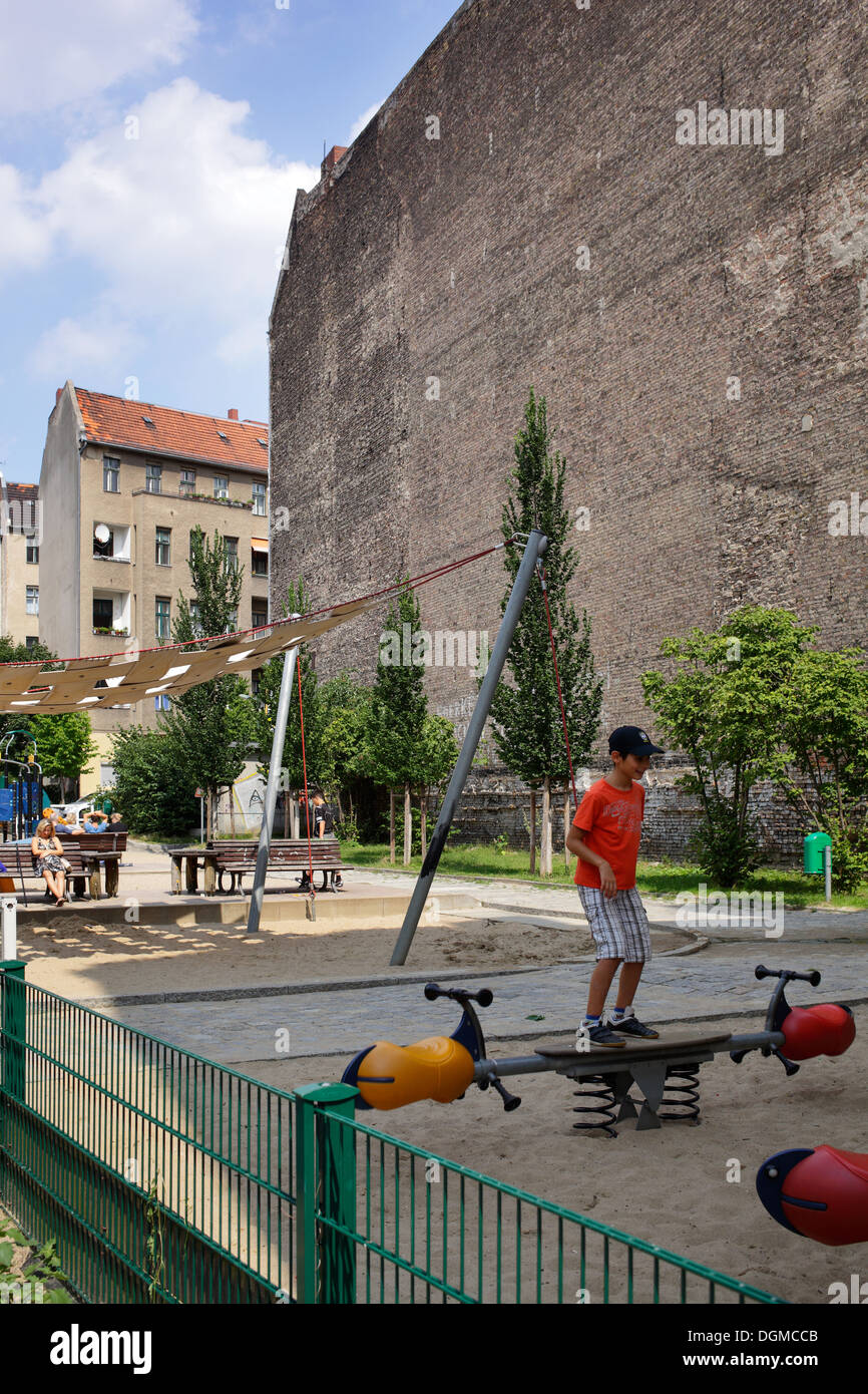 Berlin, Germany, playground in Berlin- Schoeneberg Stock Photo - Alamy