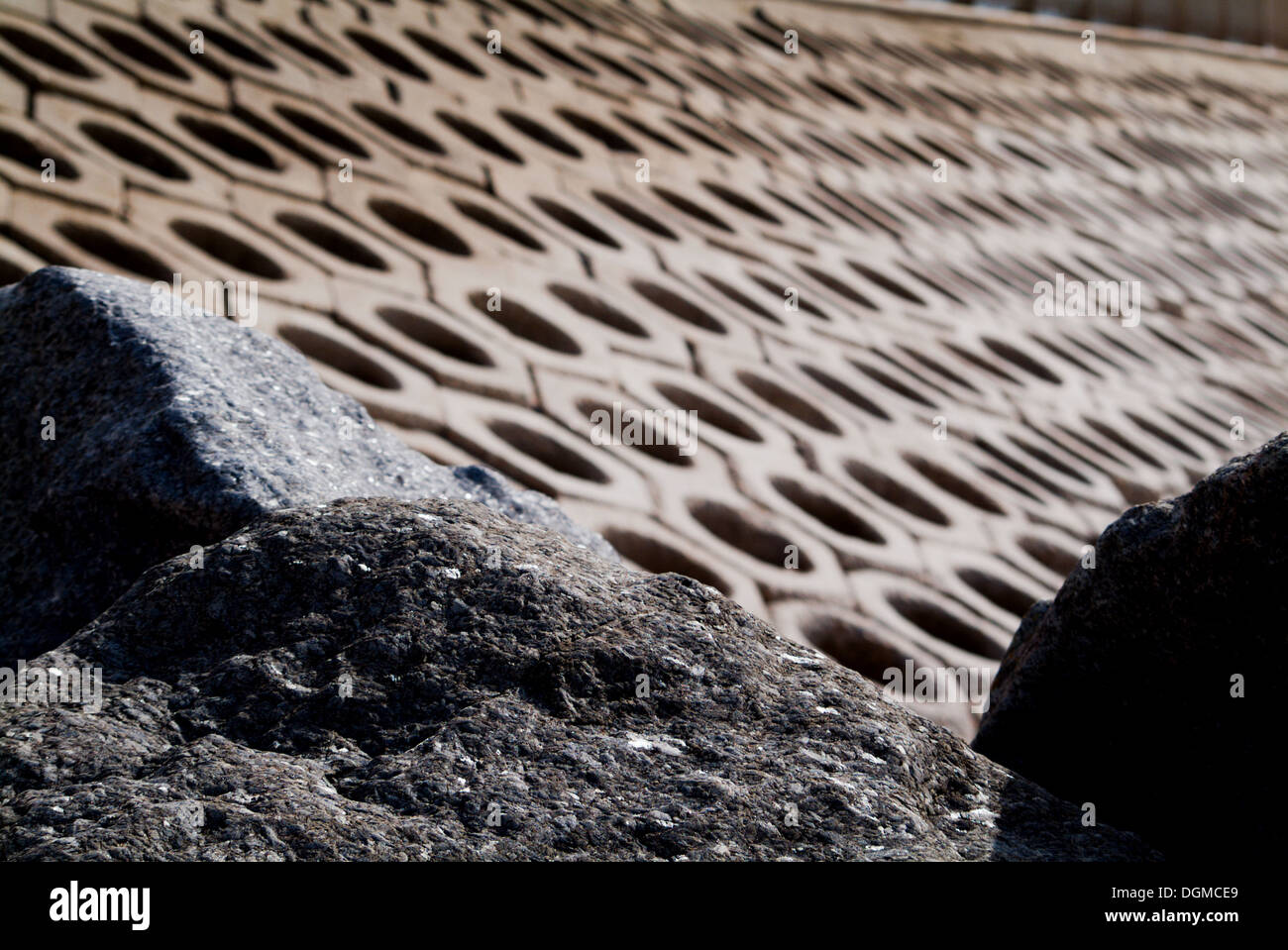 Sea Defences and Rocks Stock Photo - Alamy