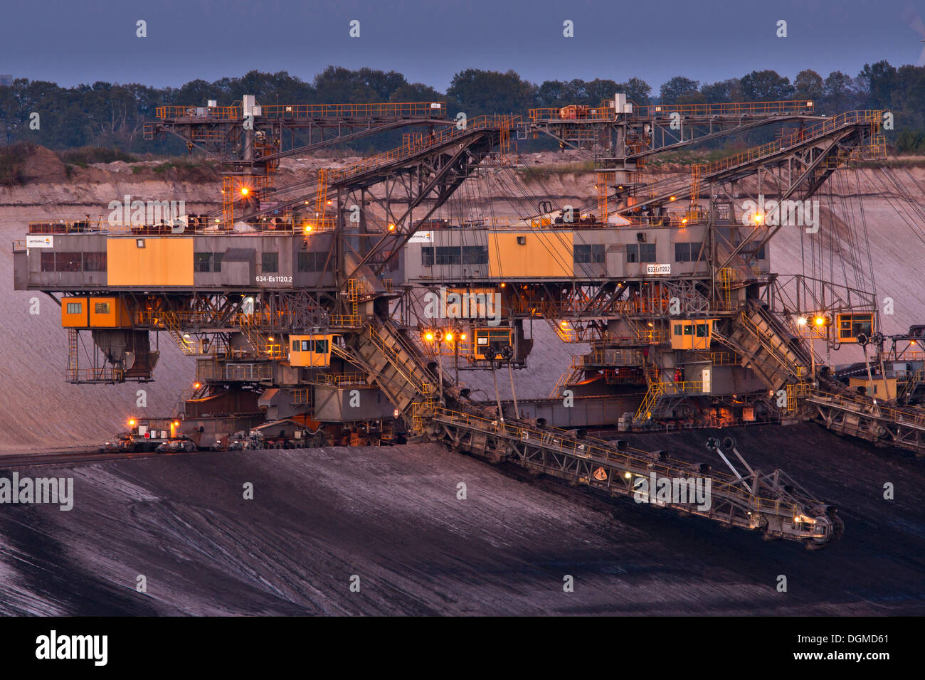 Conveyor bridges, Cottbus-Nord Coal Mine, Schliechow, Cottbus ...