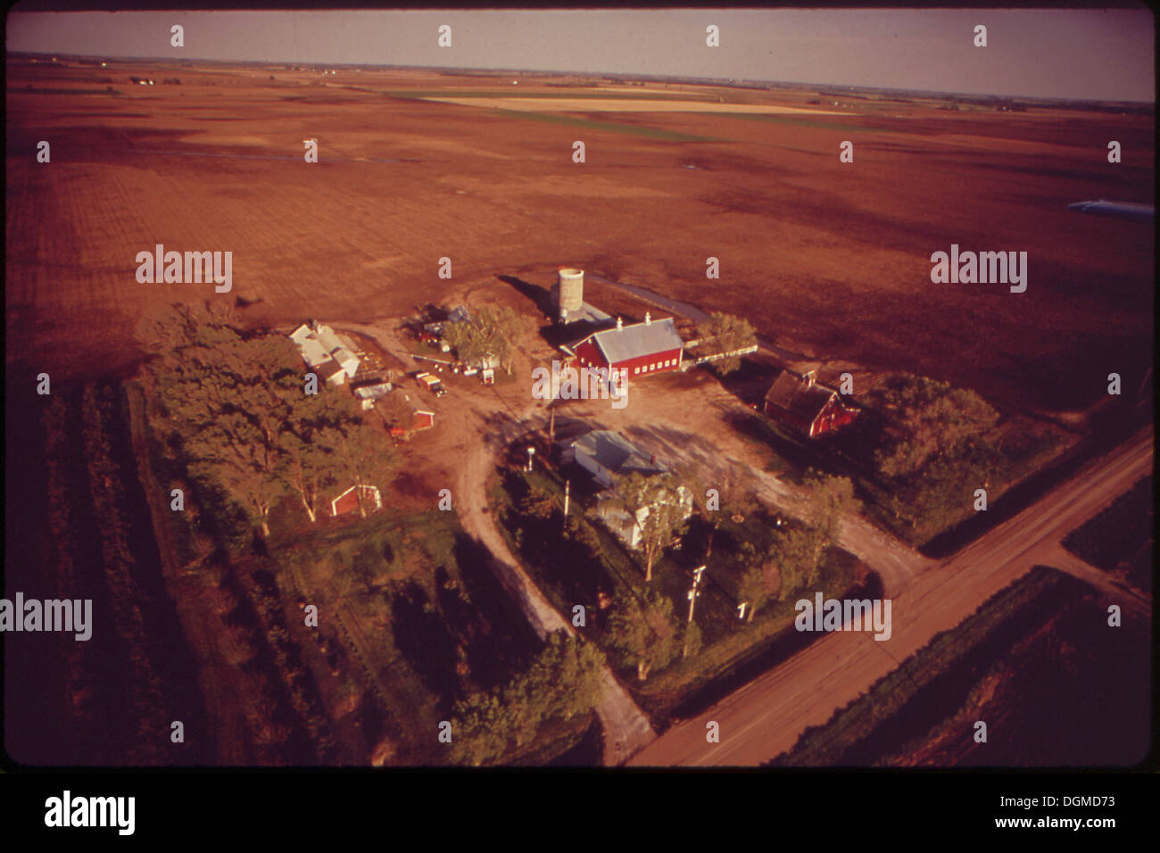 A peaceful scene of a farm in Seward County, Nebraska, northeast of ...