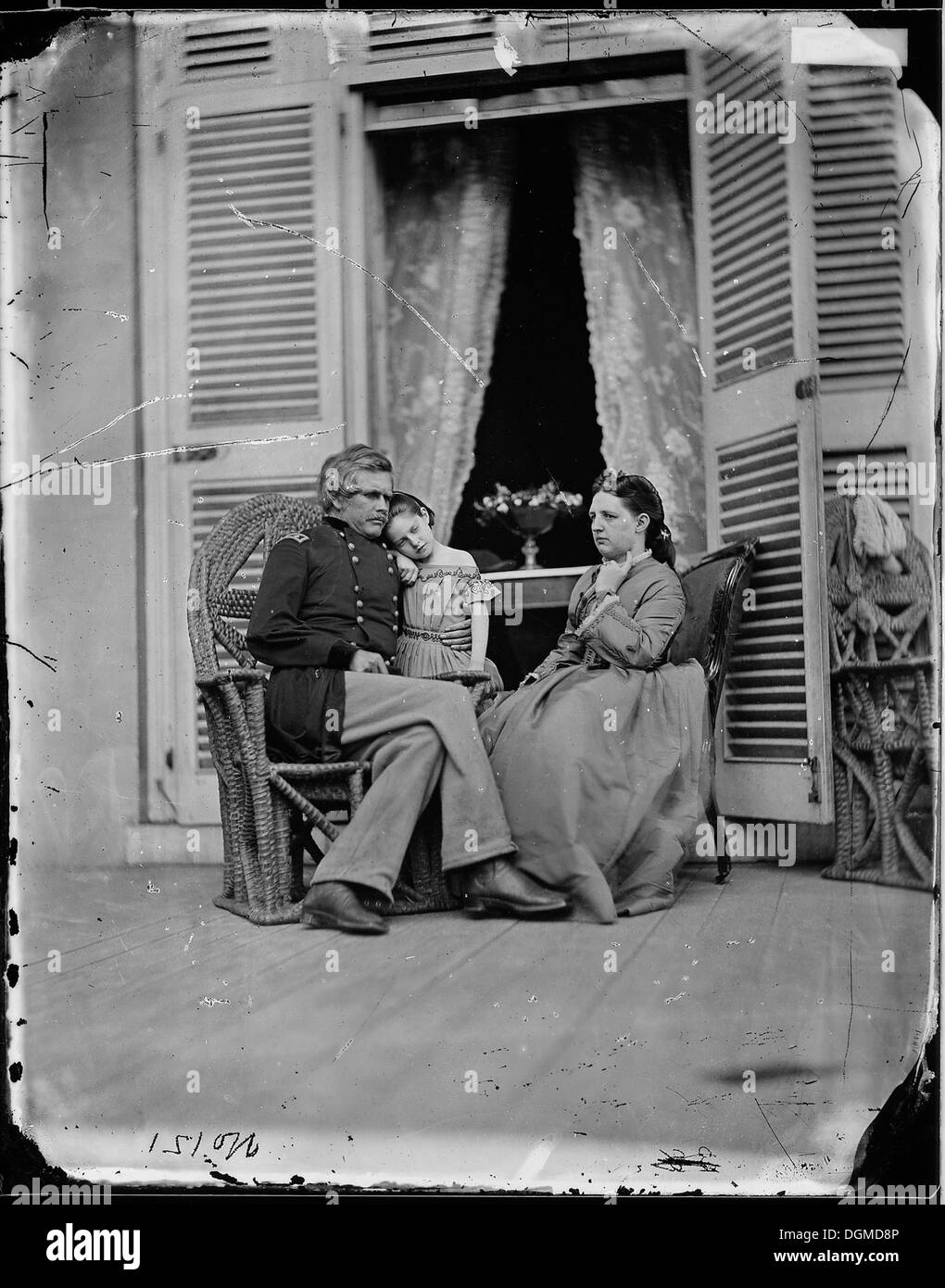 This photograph depicts General Edward O.C. Ord with his family ...