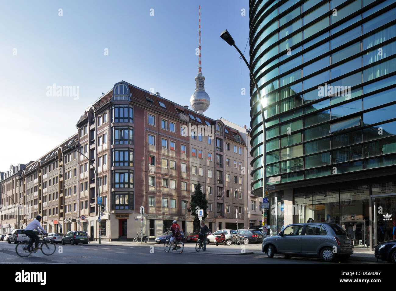 Berlin, Germany, opposite the new building prefabricated bean Stock ...