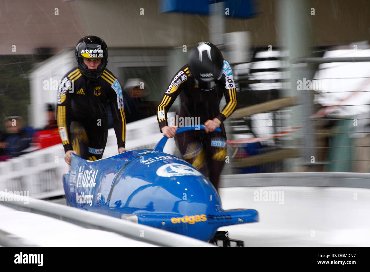 Women's two-man bobsled, European Cup, Winterberg, 2009, Sauerland ...
