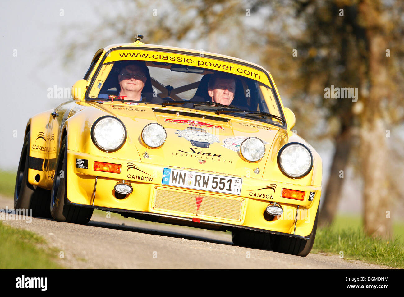 Former rally world champion Walter Roehrl in a Porsche Carrera 3.0 RSR ...