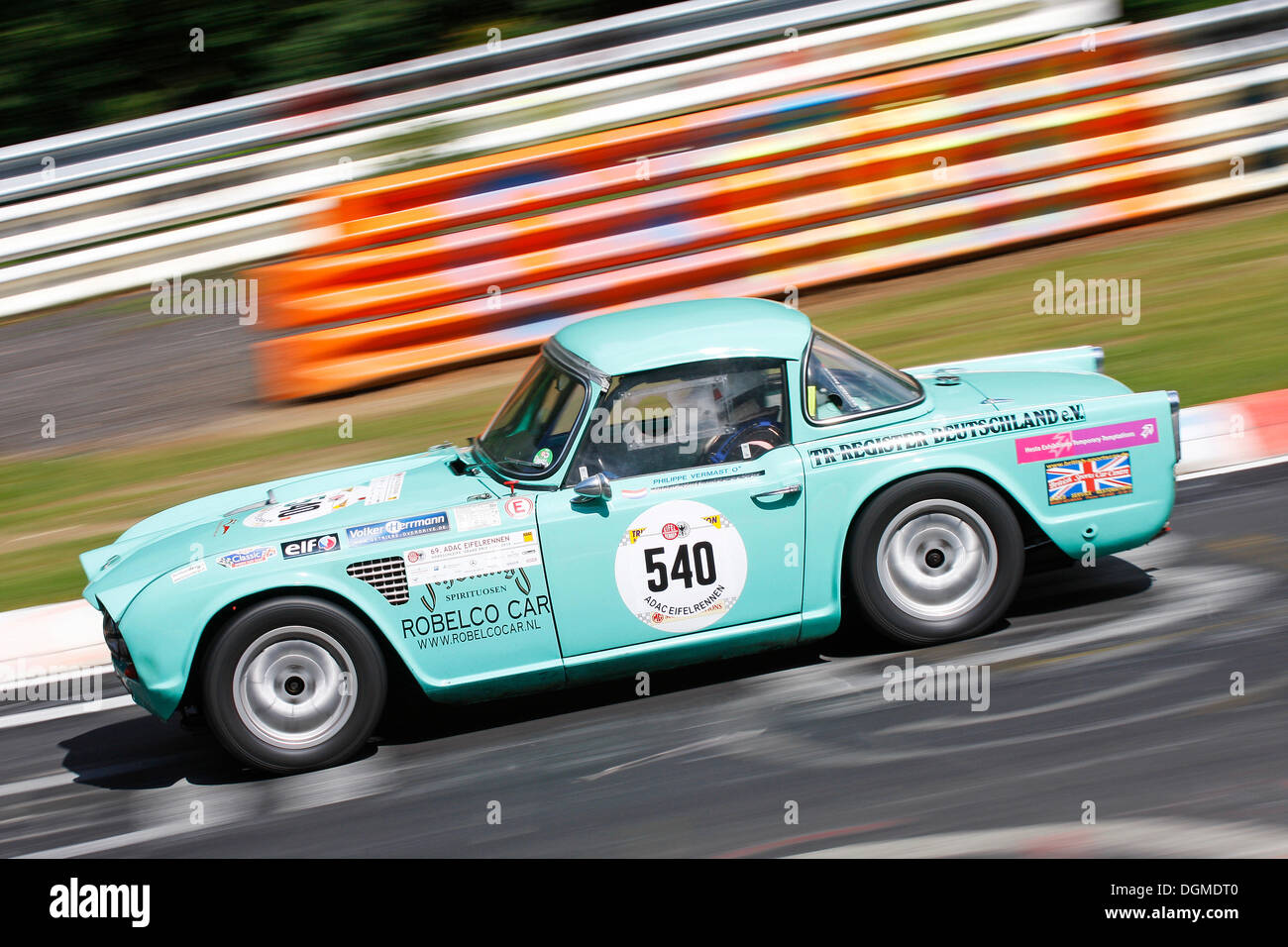 Triumph TR3 race car, Eifelrennen 2008 race, Nordschleife, Nurburgring ...