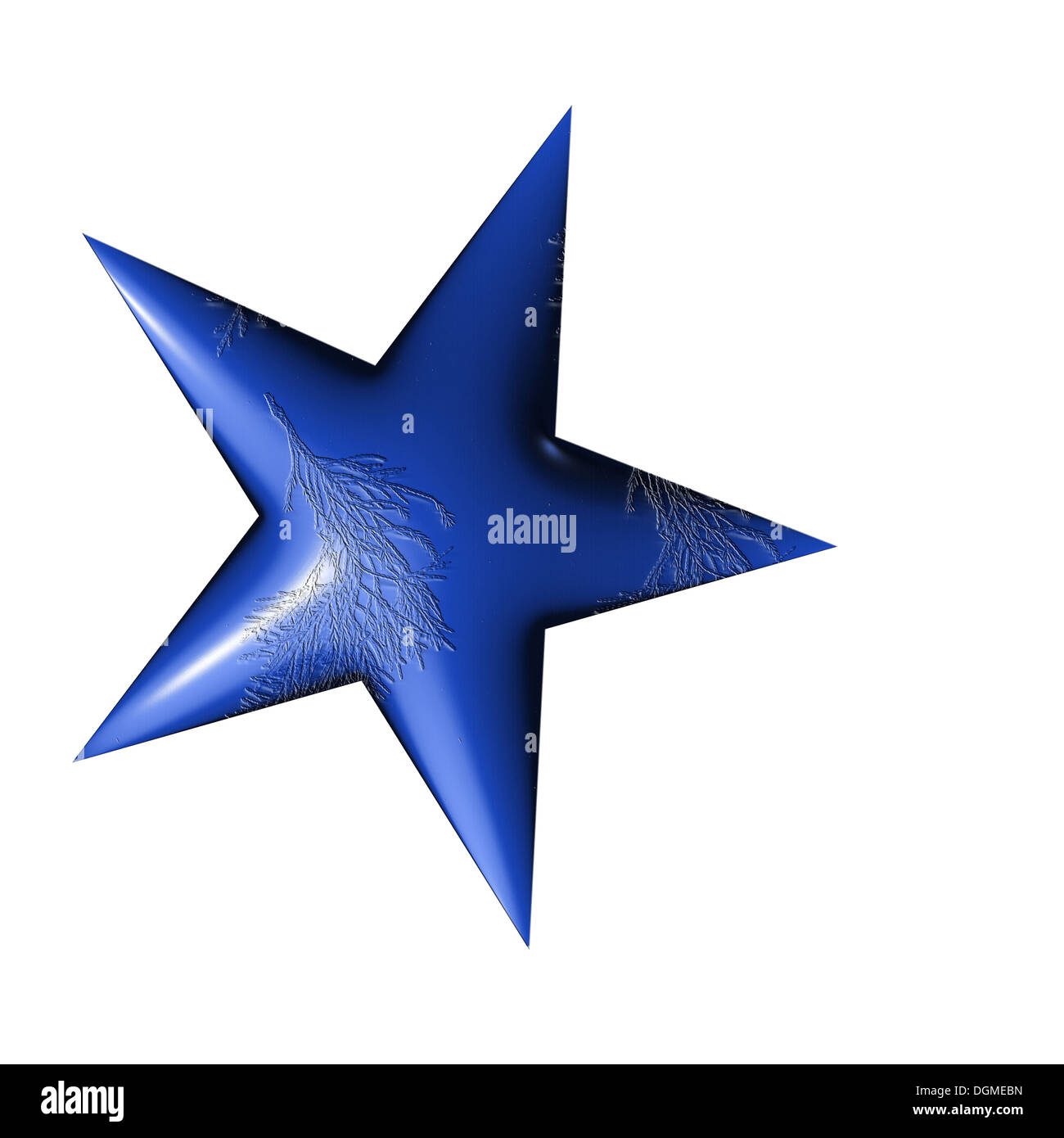 Christmas blue star Stock Photo - Alamy