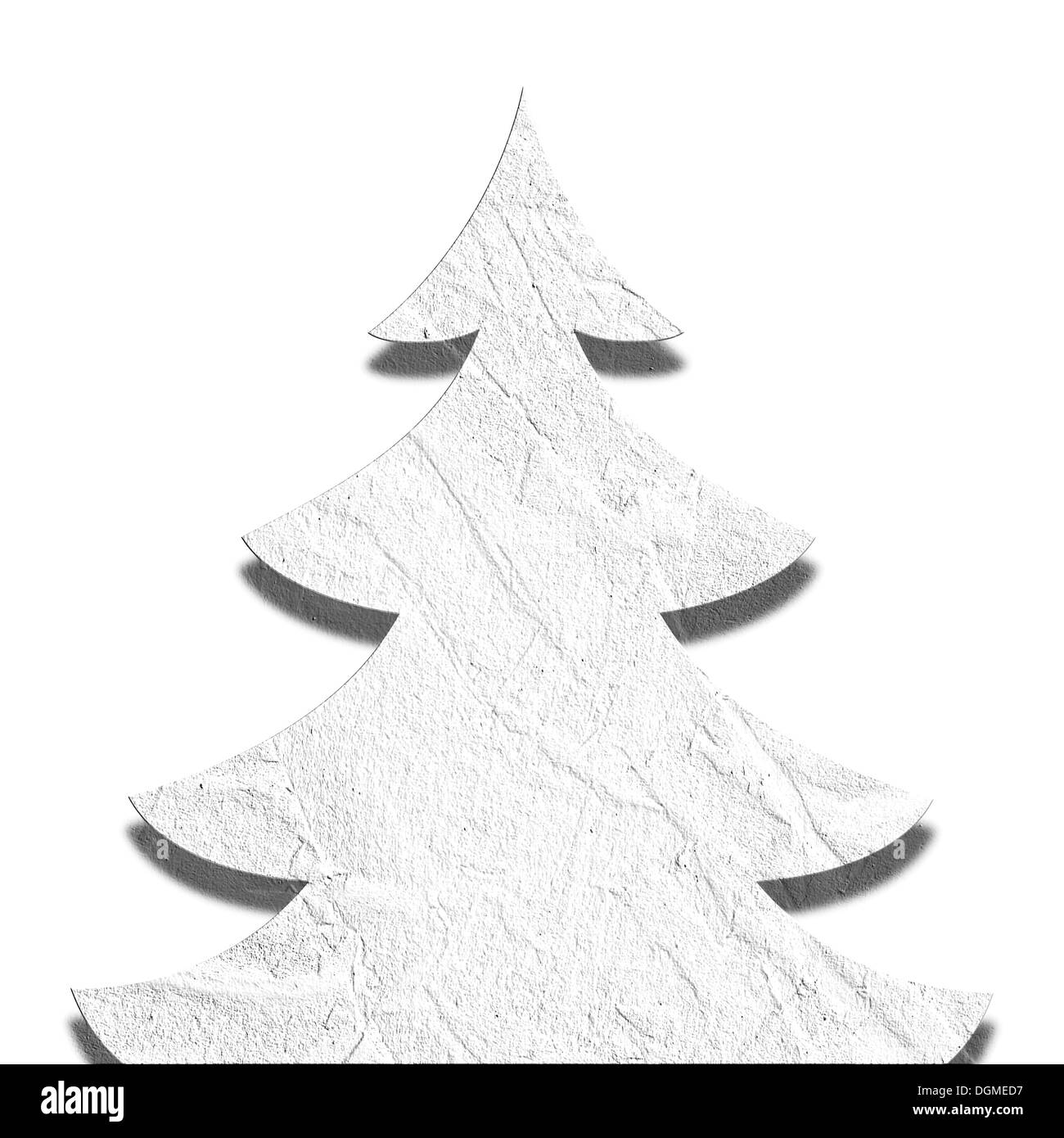 Handmade decorative christmas tree Black and White Stock Photos ...
