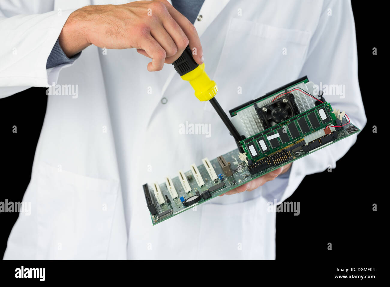 Technician repairing computer hi-res stock photography and images - Alamy