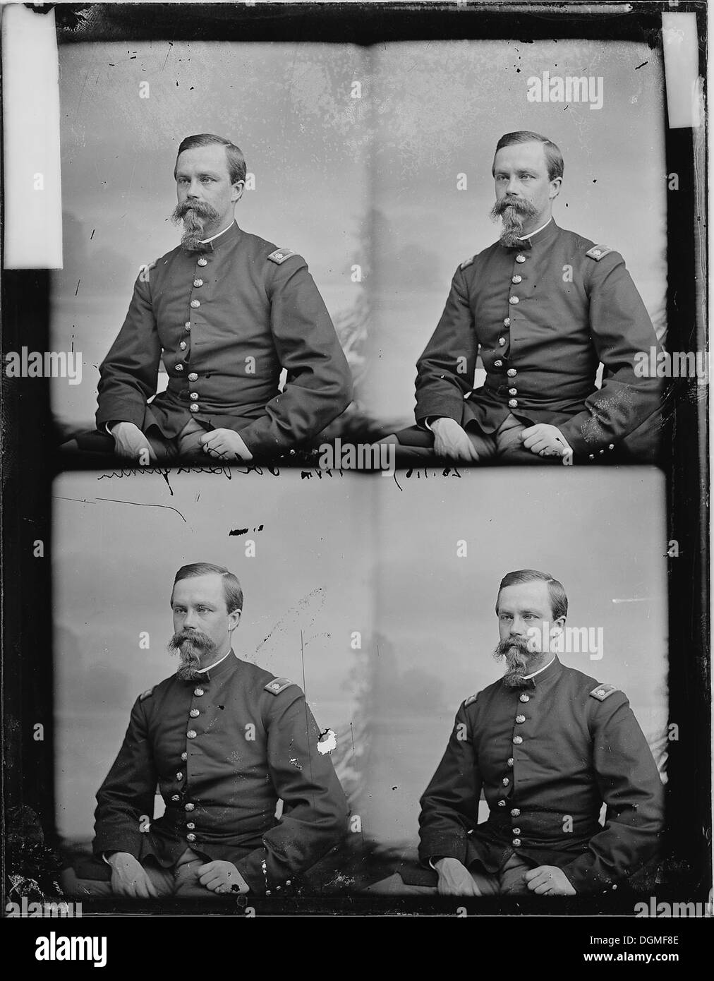 A portrait of Major S.N. Benjamin, a figure in U.S. military history ...