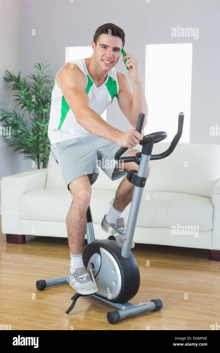 Handsome cheerful man working hi-res stock photography and images - Alamy