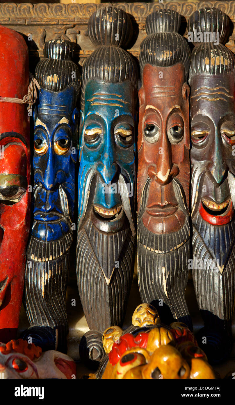 Wooden masks nepal hi-res stock photography and images - Alamy