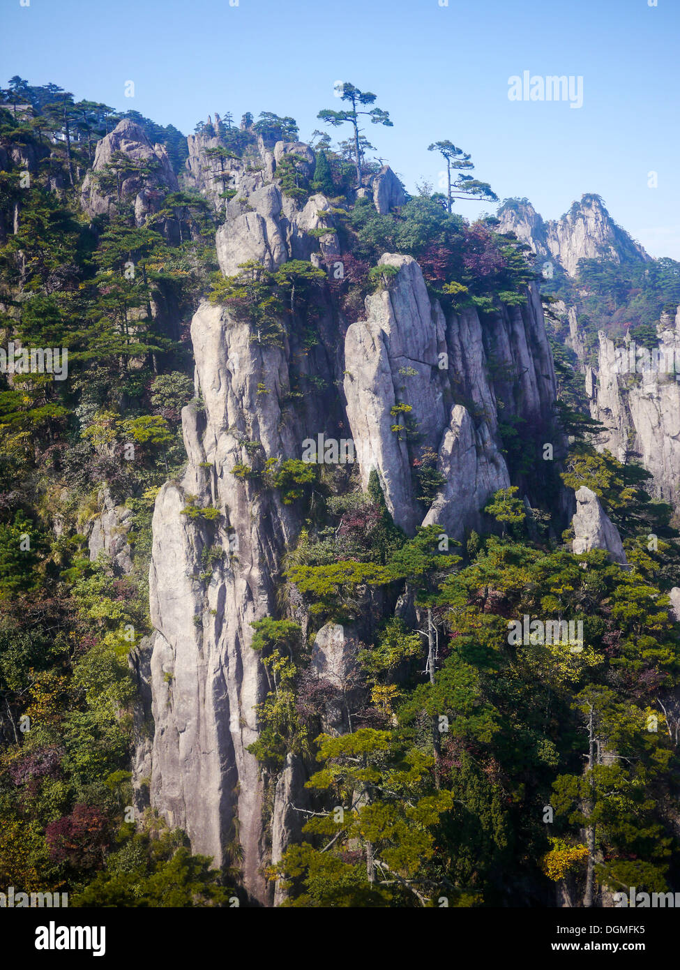 Huangshan (Yellow Mountain) Anhui, China. Granite cliffs Stock Photo ...