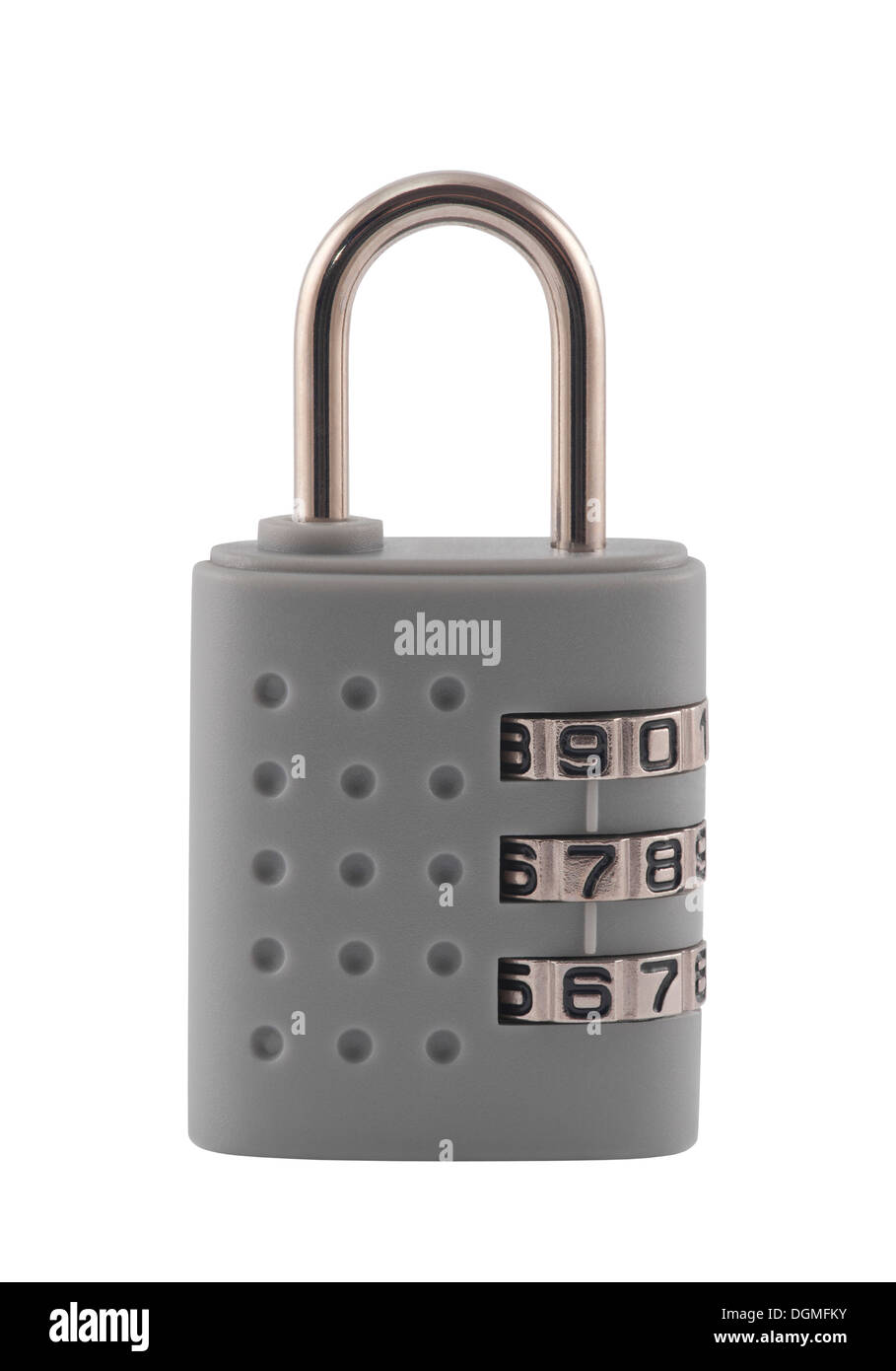 Combination padlock with clipping path Stock Photo - Alamy