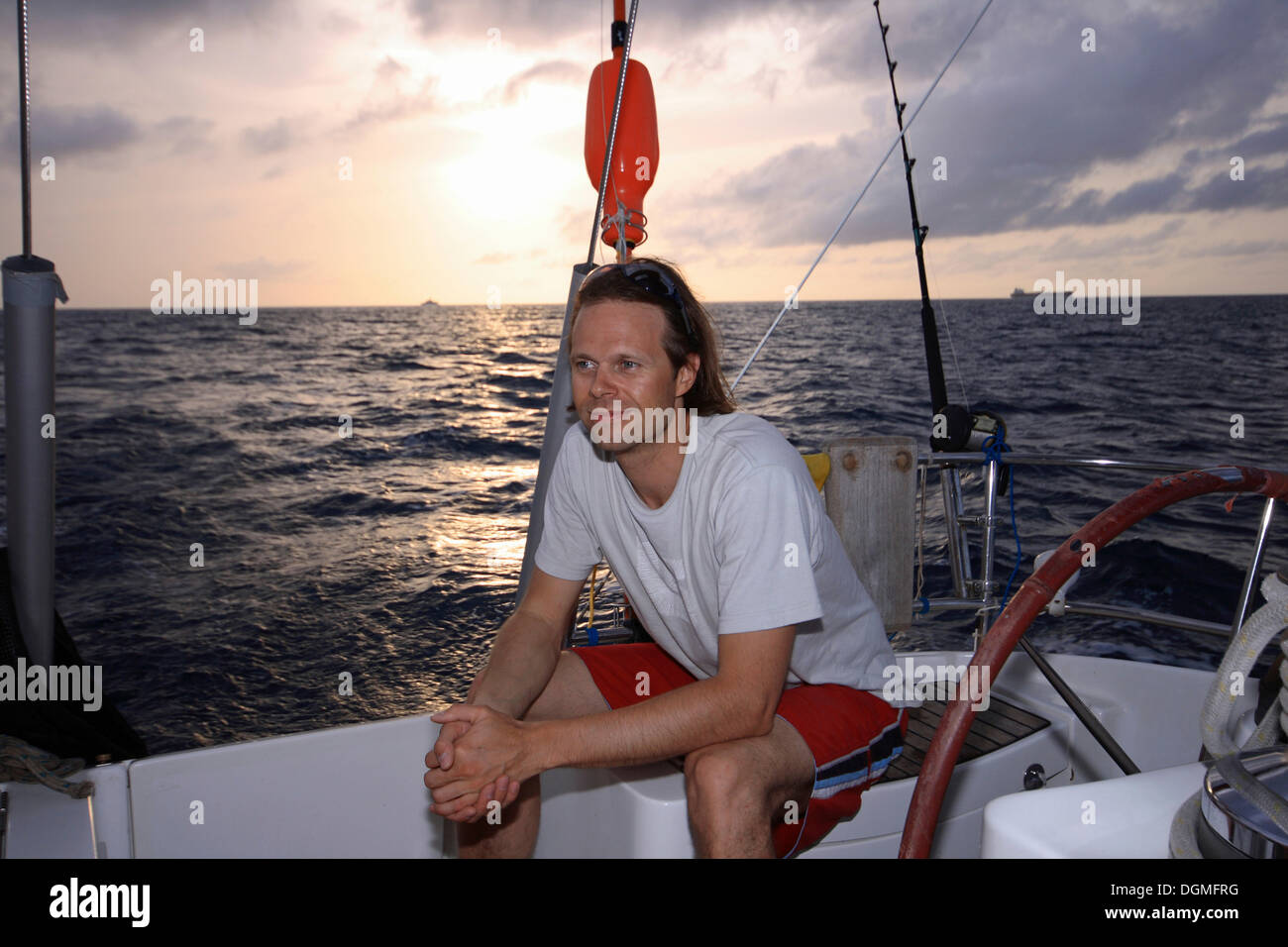 Caribbean boat smiling hi-res stock photography and images - Alamy