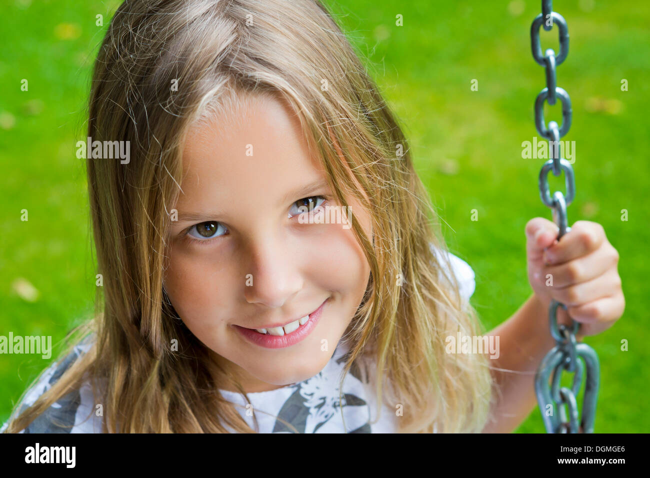 Girl, 9, portrait Stock Photo - Alamy