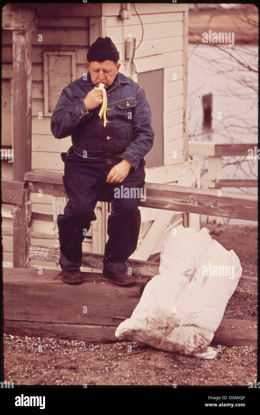 A seaman from the Ludington Ferry is shown, representing the maritime ...