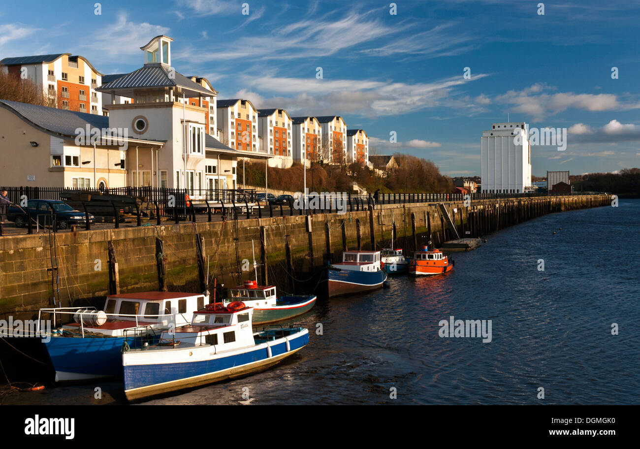 Boats at Ouseburn on the River Tyne, UK Stock Photo - Alamy