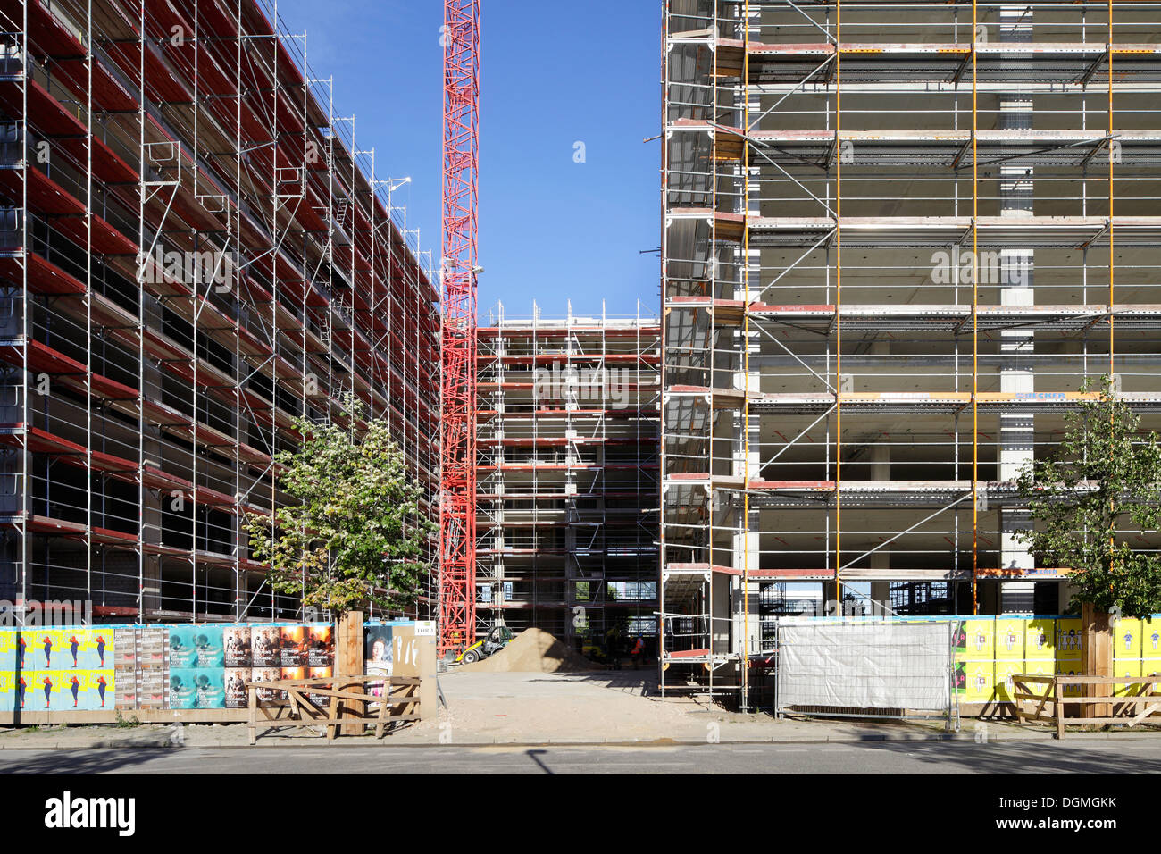 Berlin, Germany, building site for the new building project + Office ...