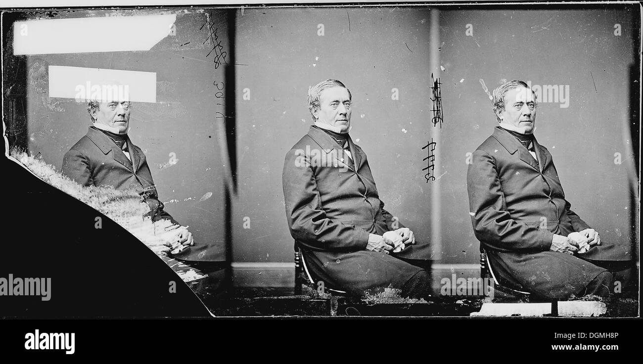 A photograph of Professor Joseph Henry, a prominent 19th-century ...