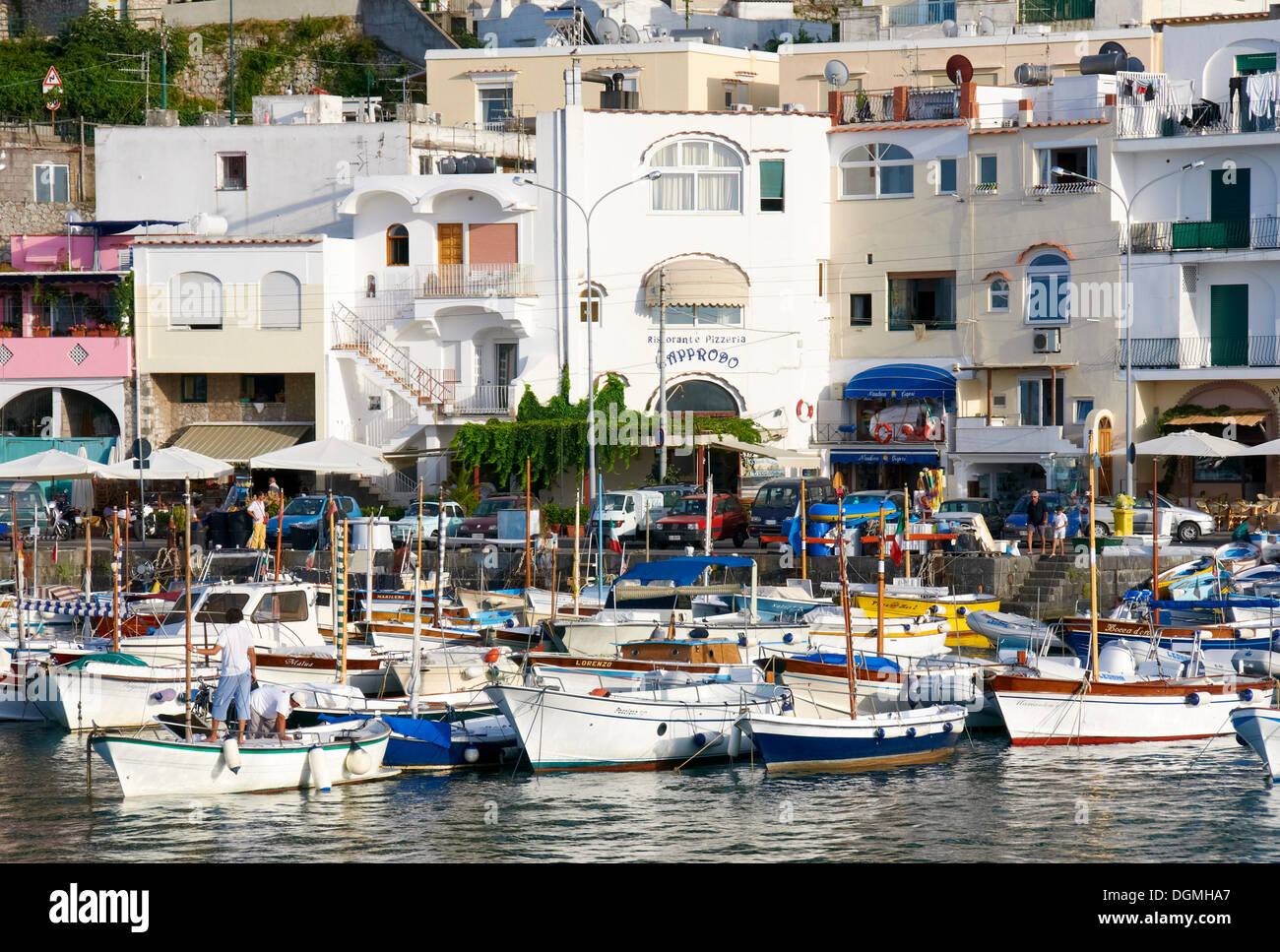 Port of Marina Grande, island of Capri, Italy, Europe Stock Photo - Alamy