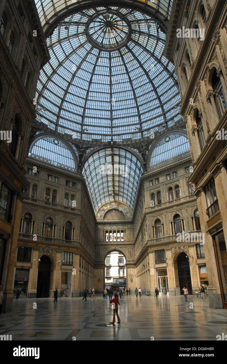 Galleria Umberto I, Umberto 1 Gallery in Naples, Italy, Europe Stock ...