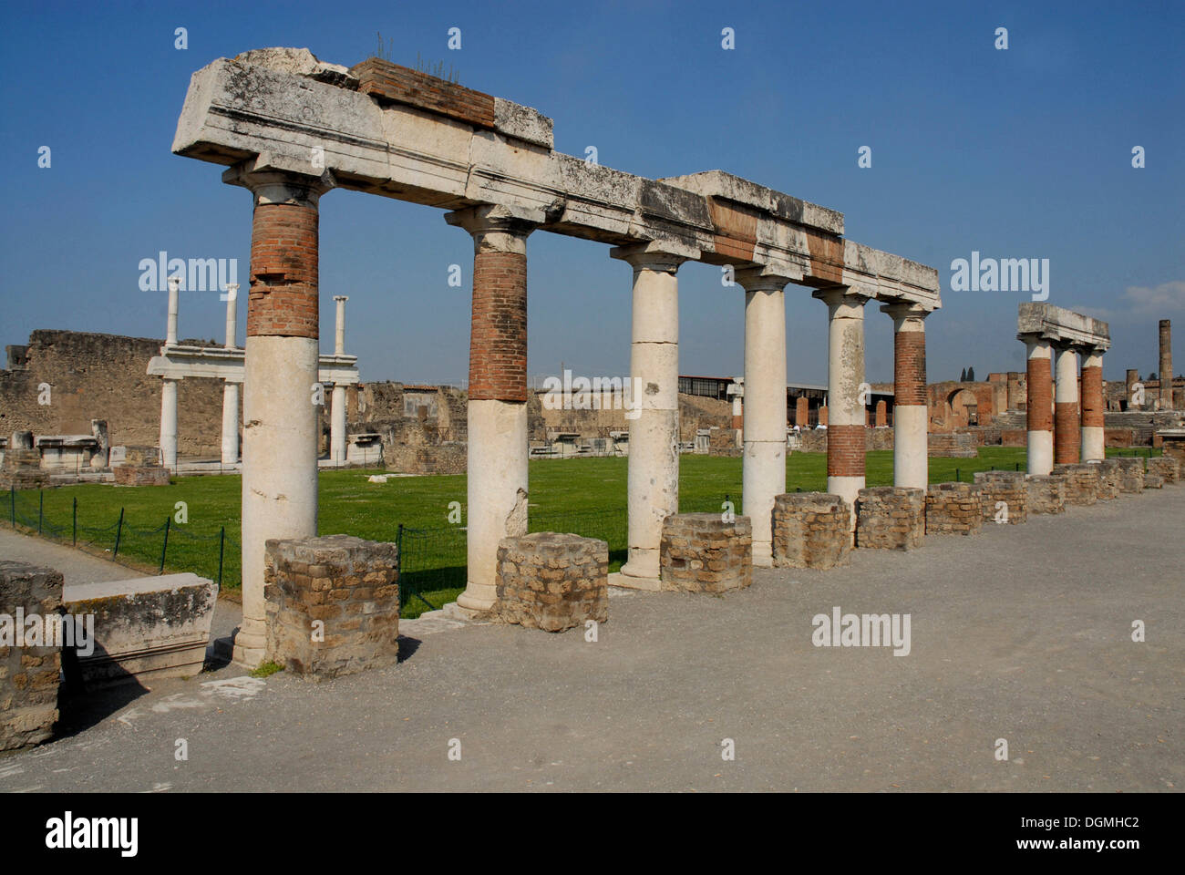 Forum, the square in Pompeii, Italy, Europe Stock Photo - Alamy