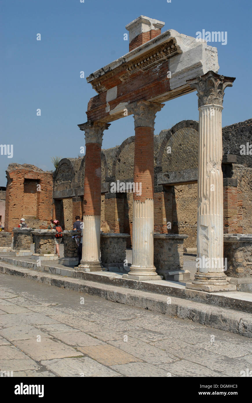 Forum, the square in Pompeii, Italy, Europe Stock Photo - Alamy
