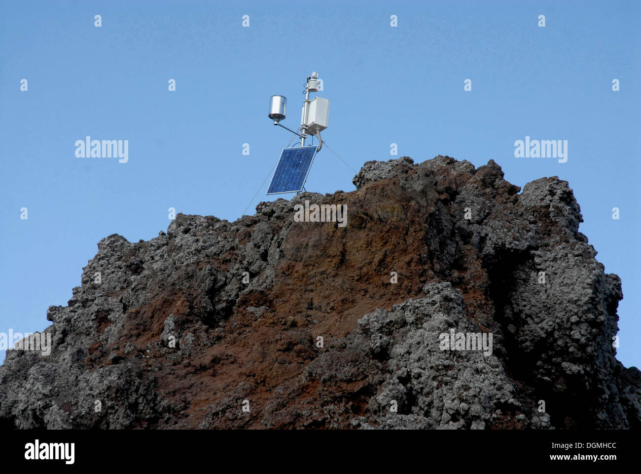 Geologic instrument on lava, Vesuvius, Italy, Europe Stock Photo - Alamy
