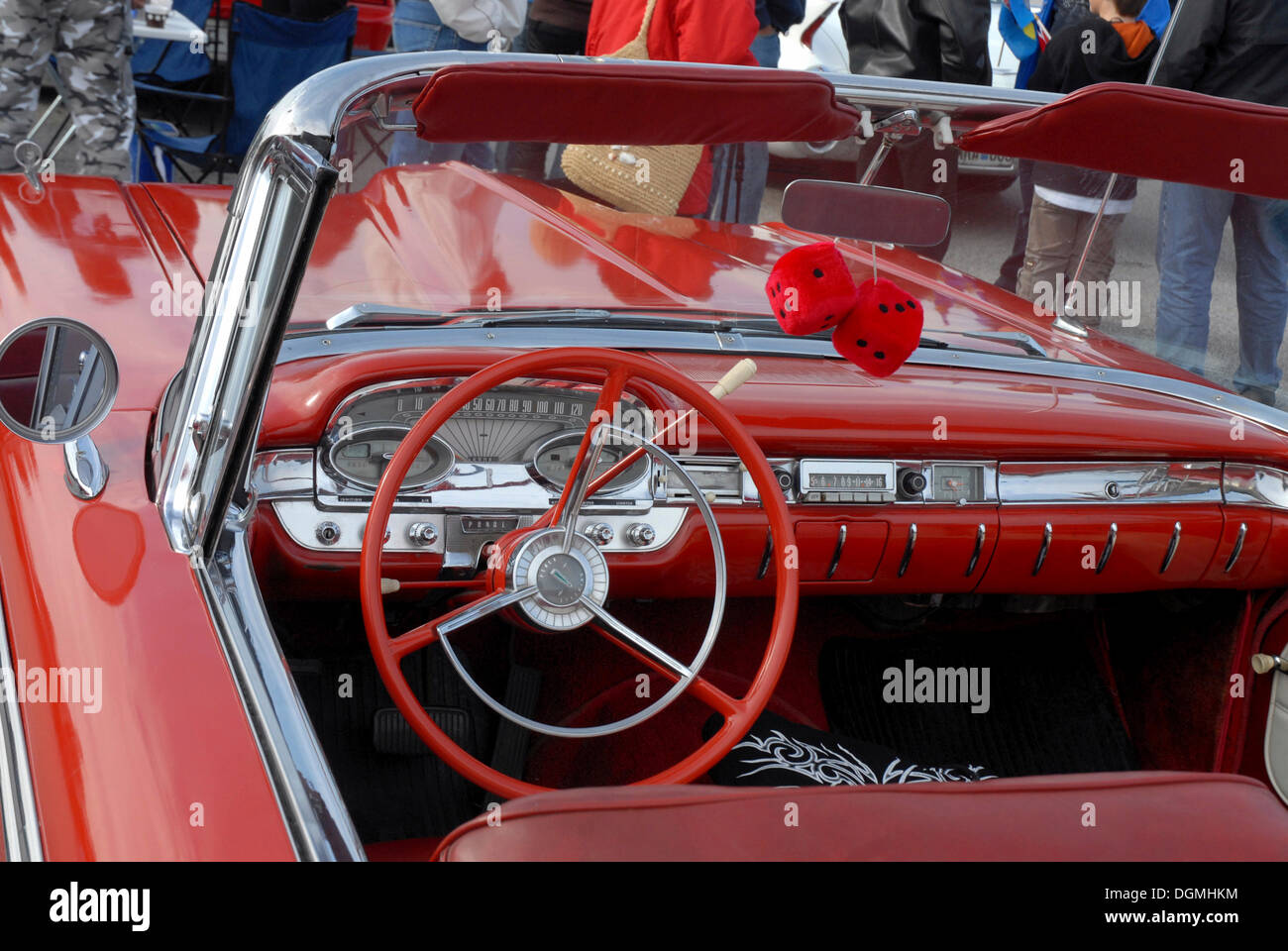 Interior in a Ford Edsel Corsair 1959 at a meeting Stock Photo - Alamy